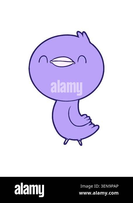 pixelize effect animation of cartoon of fun cute bird Stock Video ...