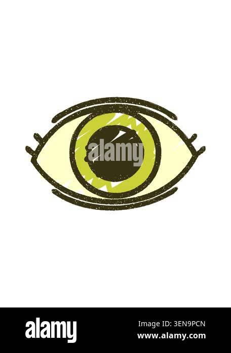changing color animation of an Eye Symbol Chalk Drawing Stock Video ...