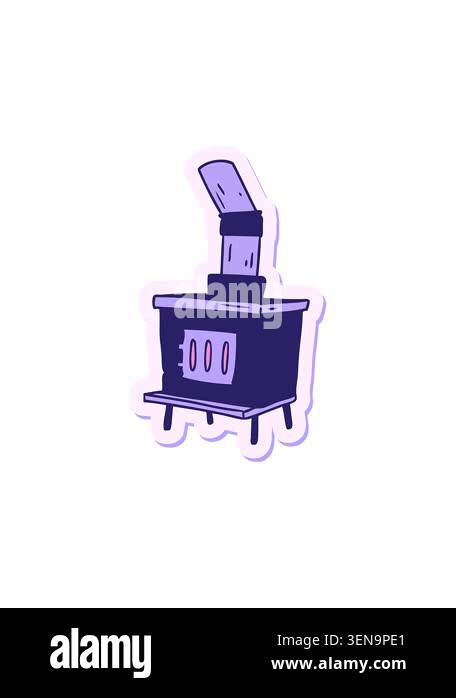 starburst effect animation of hand drawn sticker cartoon doodle of a ...