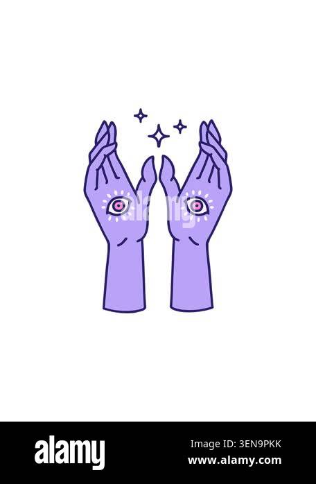 radioactive glowing animation of hand drawn drawing Stock Video Footage ...