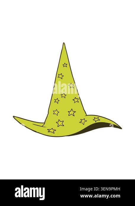 changing color animation of wizard hat Stock Video Footage - Alamy