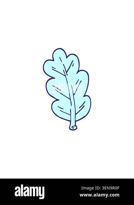radioactive glowing animation of cartoon leaf Stock Video Footage - Alamy