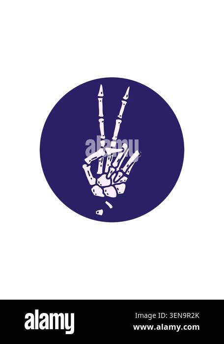 sales flash animation of iconic tattoo style image of a skeleton giving ...