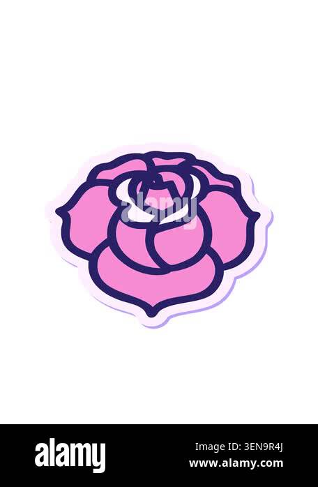 bobbing motion animation of sticker of tattoo in traditional style of a ...