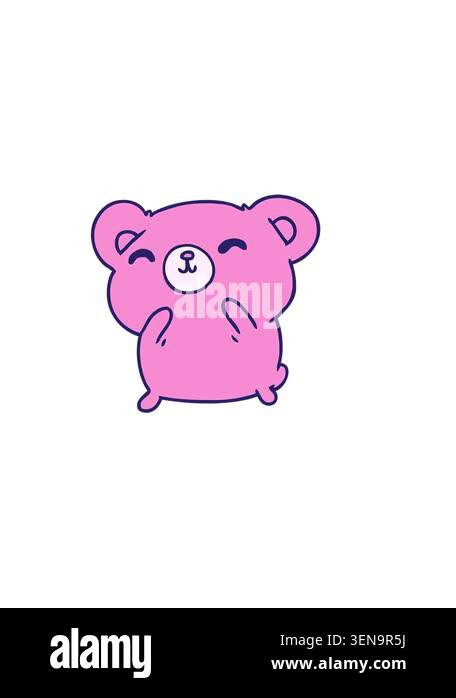 horizontally vibrating animation of cartoon illustration kawaii cute ...