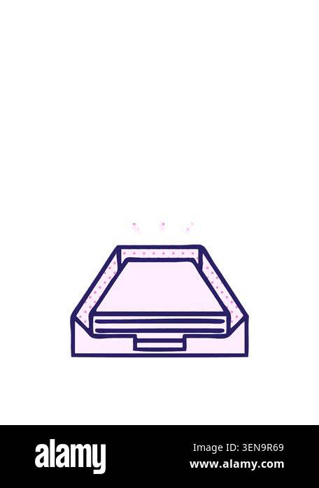 rise and float animation of comic book style cartoon of a paper stack ...