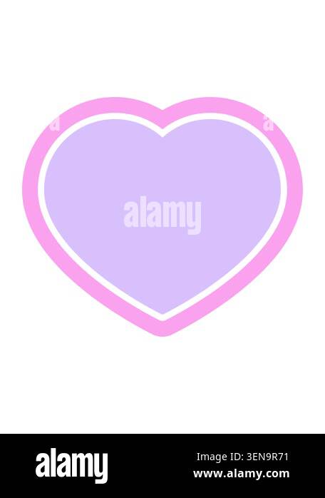 neon light effect animation of heart symbol graphic vector illustration ...