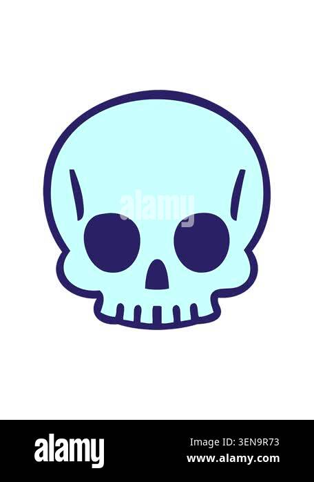 pressure popping animation of cartoon of skull Stock Video Footage - Alamy