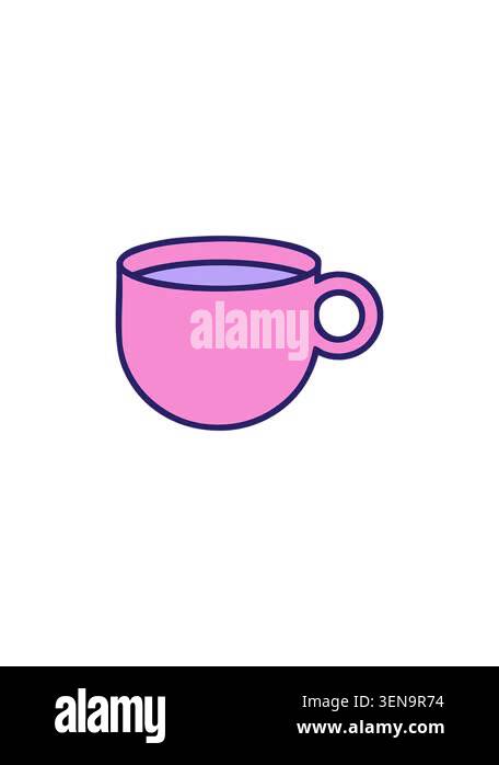 sales flash animation of cartoon of cup of coffee Stock Video Footage ...