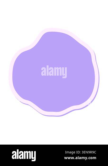 bob and pause animation of expressive shape blob sticker Stock Video ...