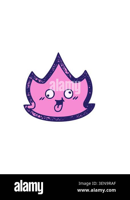 horizontally vibrating animation of retro grunge texture cartoon of a ...
