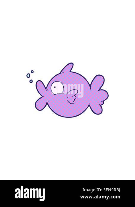 sales flash animation of cartoon fish character Stock Video Footage - Alamy
