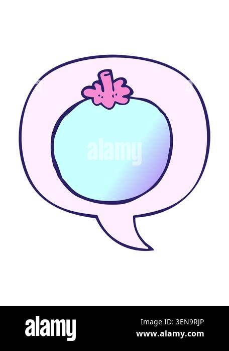 shine light effect animation of cartoon tomato with speech bubble in ...