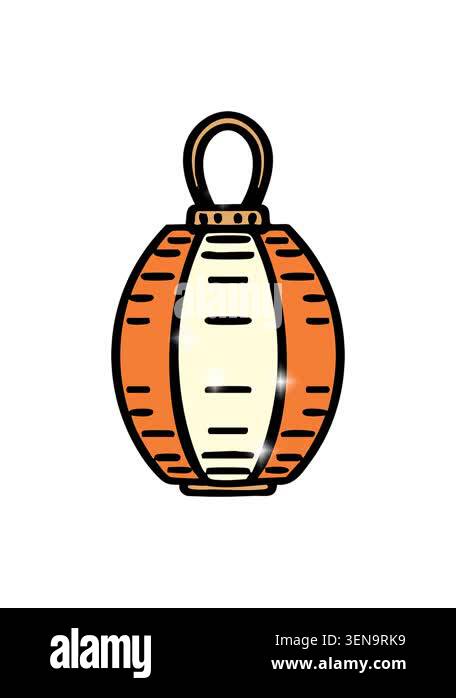 glitter effect animation of hanging lantern in traditional japanese ...