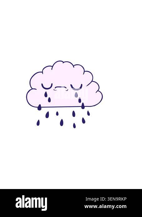 horizontally vibrating animation of freehand drawn cartoon of cute ...