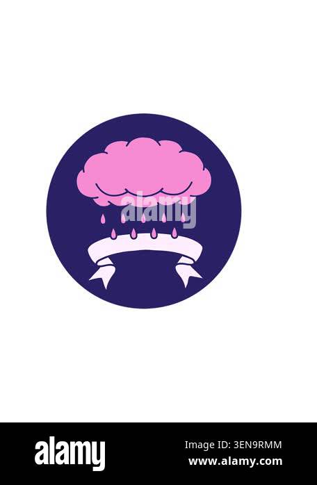 horizontally vibrating animation of tattoo style icon with banner of a ...