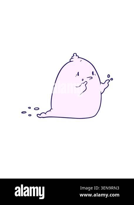 rise and float animation of cartoon spooky ghost Stock Video Footage ...