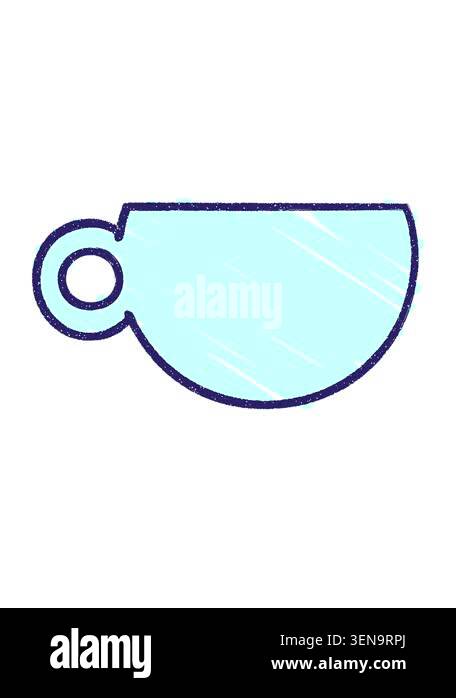 shaking motion animation of Cup Chalk Drawing Stock Video Footage - Alamy