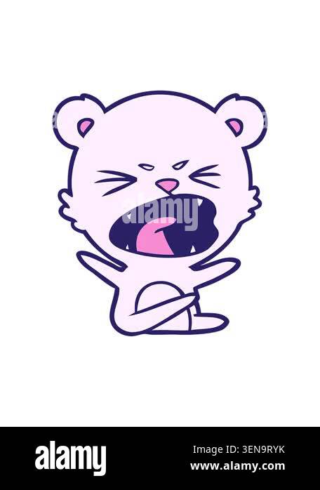 pressure popping animation of angry polar bear cartoon Stock Video ...