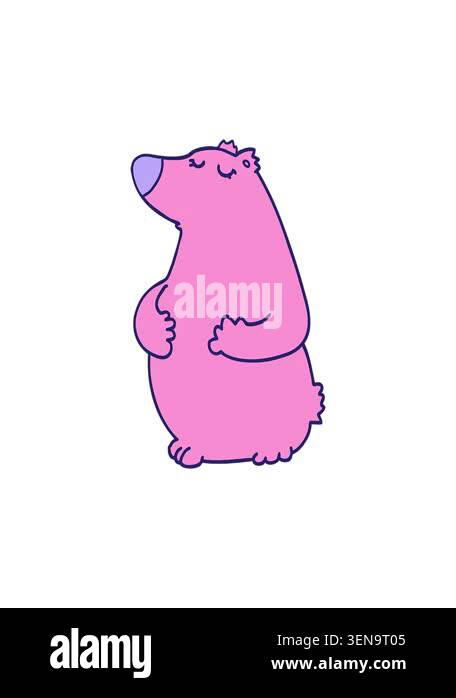 spinning motion animation of cartoon kawaii teddy bear illustration ...