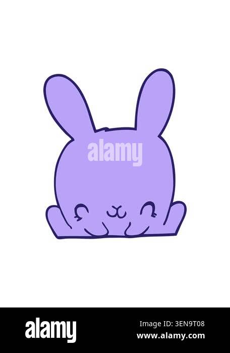 attention grabbing animation of cartoon of a rabbit Stock Video Footage ...