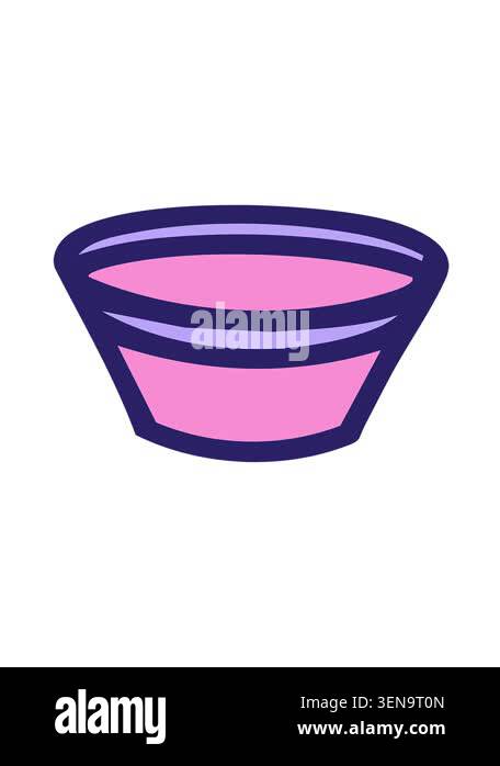 vibrating motion animation of a simple japanese sake cup design Stock ...