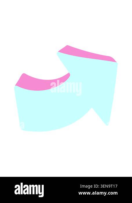 popping motion animation of pointing arrow cartoon element Stock Video ...