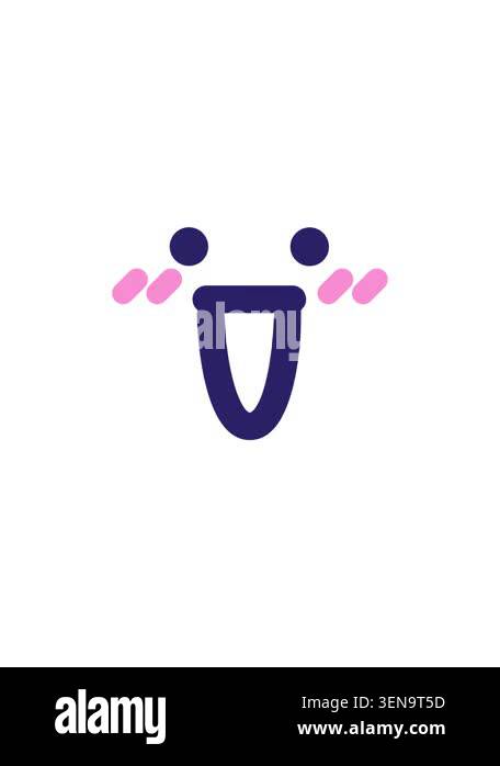 flashy sales animation of crazy happy face icon Stock Video Footage - Alamy