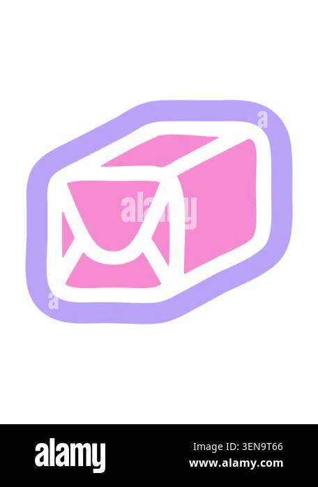 shivering motion animation of wrapped parcel symbol icon Stock Video ...