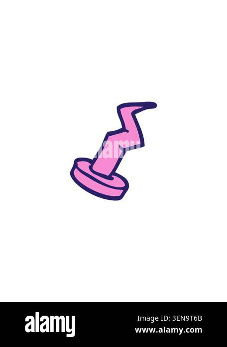 starburst effect animation of cartoon doodle nail Stock Video Footage ...