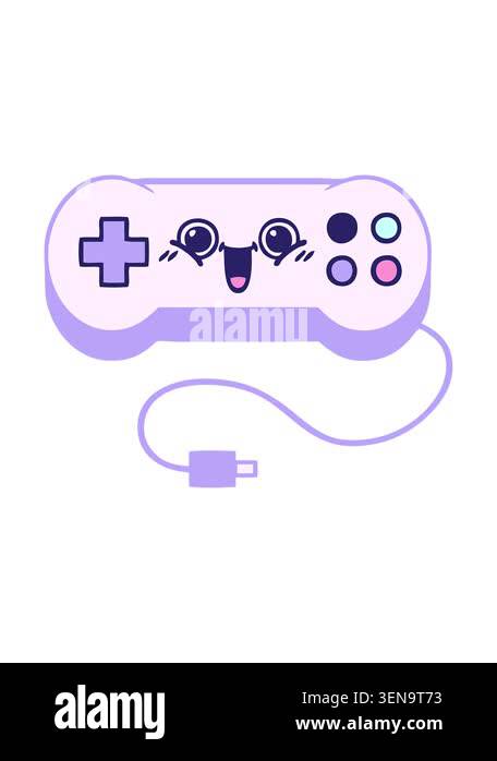 bob and pause animation of cartoon of a game controller Stock Video ...