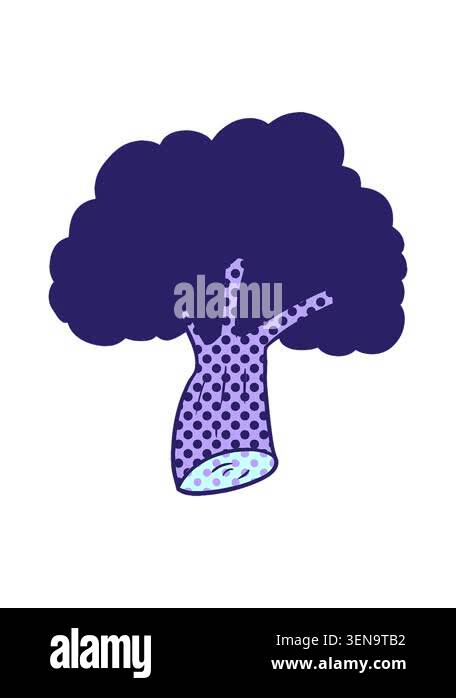 shaking motion animation of cute cartoon broccoli Stock Video Footage ...