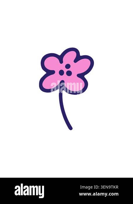 sales flash animation of simple flower image Stock Video Footage - Alamy