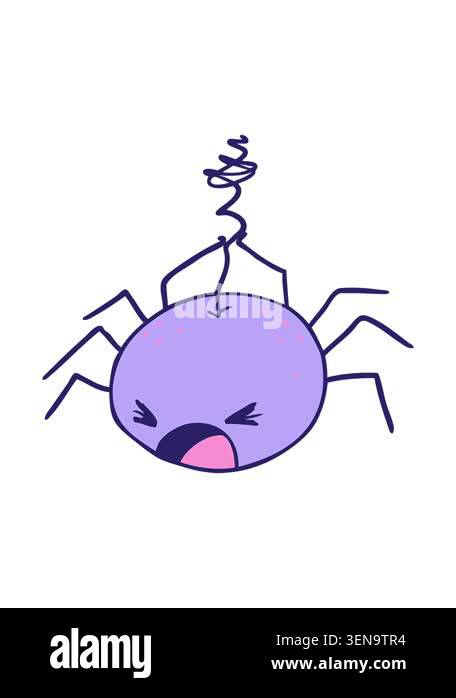 shaking motion animation of halloween spider Stock Video Footage - Alamy