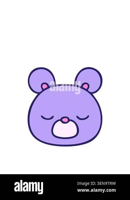 jumping motion animation of gradient shaded quirky cartoon bear Stock ...