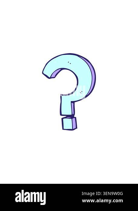 pixelize effect animation of cartoon question mark Stock Video Footage ...