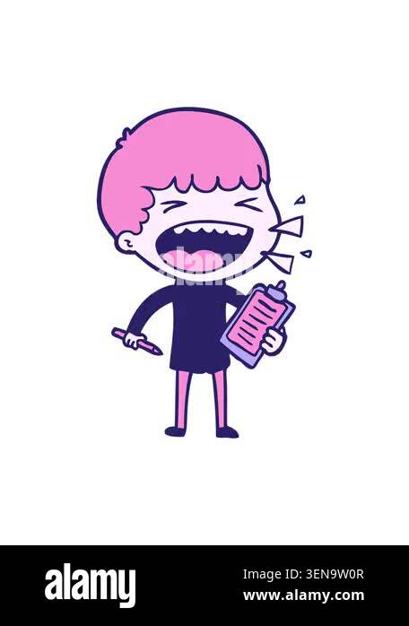 pixelize effect animation of cartoon laughing man Stock Video Footage ...