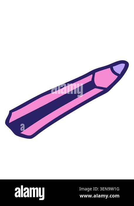 bobbing motion animation of cartoon pencil Stock Video Footage - Alamy