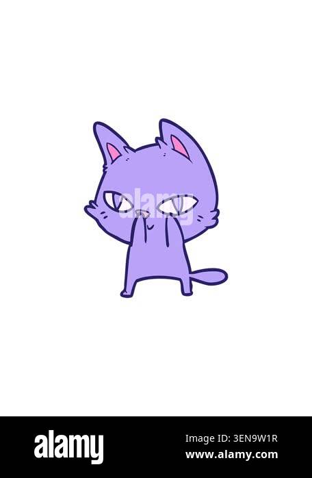 sales flash animation of a cat staring Stock Video Footage - Alamy