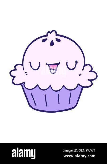 jiggle and pause animation of cute cartoon pie Stock Video Footage - Alamy