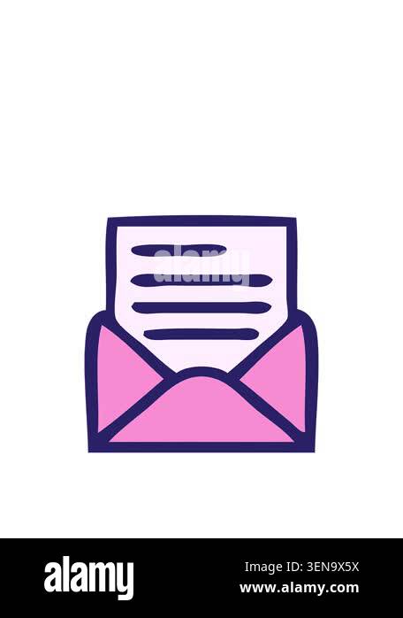 rise and float animation of retro grunge texture cartoon of a letter ...