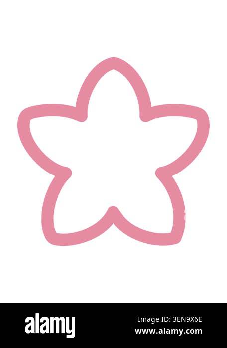 pressure popping animation of single flower design suitable for ...