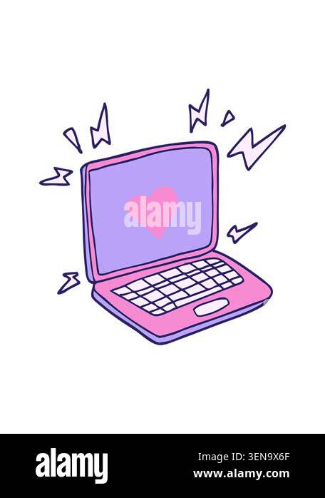 shine light effect animation of internet dating cartoon Stock Video ...