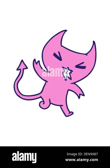 vibrating motion animation of cartoon illustration of a kawaii cute ...