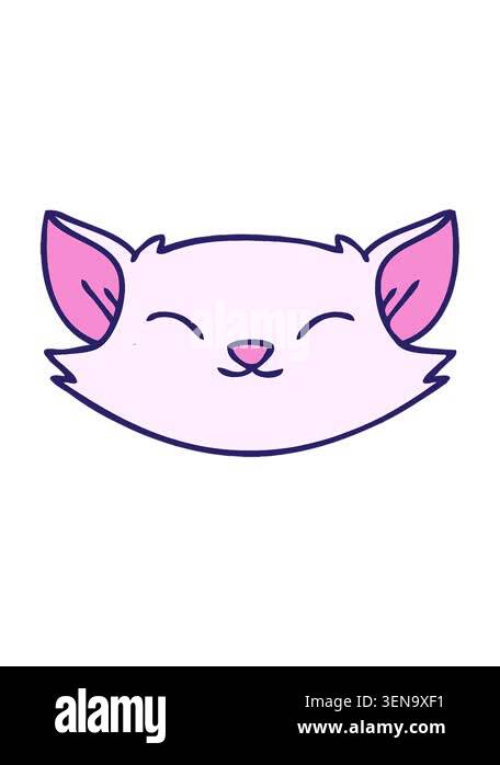 shine light effect animation of comic book style quirky cartoon cat ...