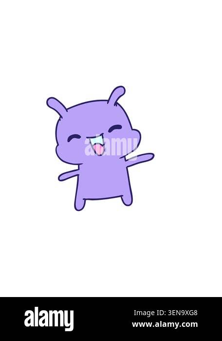 horizontally vibrating animation of cartoon illustration kawaii cute ...