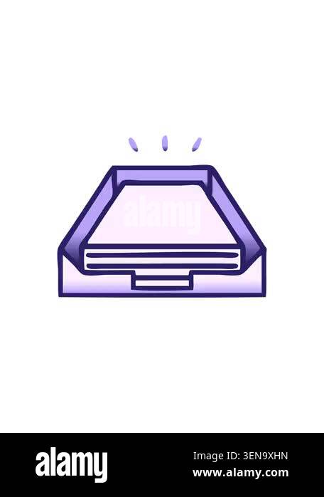 flashy sales animation of gradient shaded cartoon of a in box Stock ...
