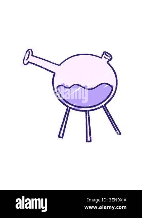 attention grabbing animation of chemistry equipment Stock Video Footage ...