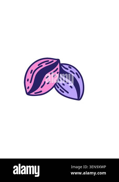 horizontally vibrating animation of tattoo style image of coffee beans ...