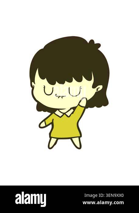 changing color animation of neon cartoon of a woman Stock Video Footage ...